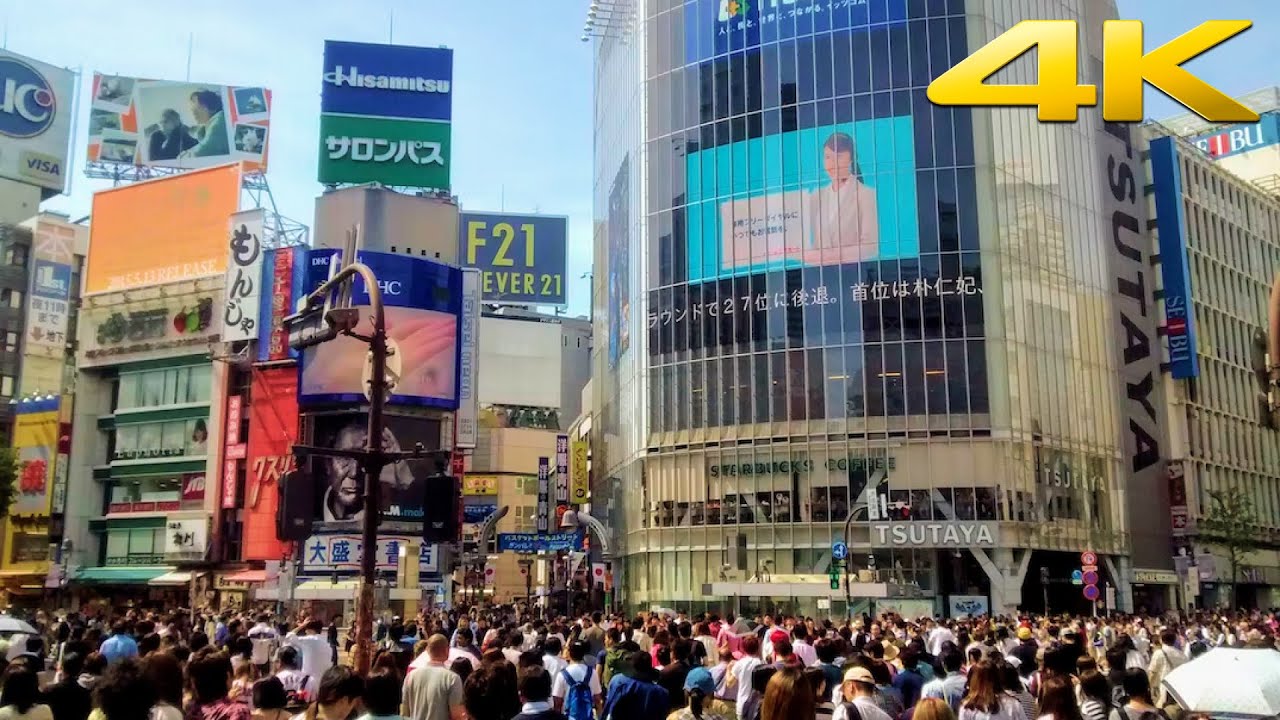 [4K 60FPS] Walk in Shibuya | From Shibuya Scramble Crossing and Shibuya ...