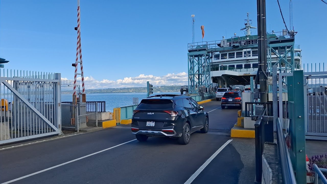 Boarding - Clinton Ferry, Whidbey Island, Washington - YouTube