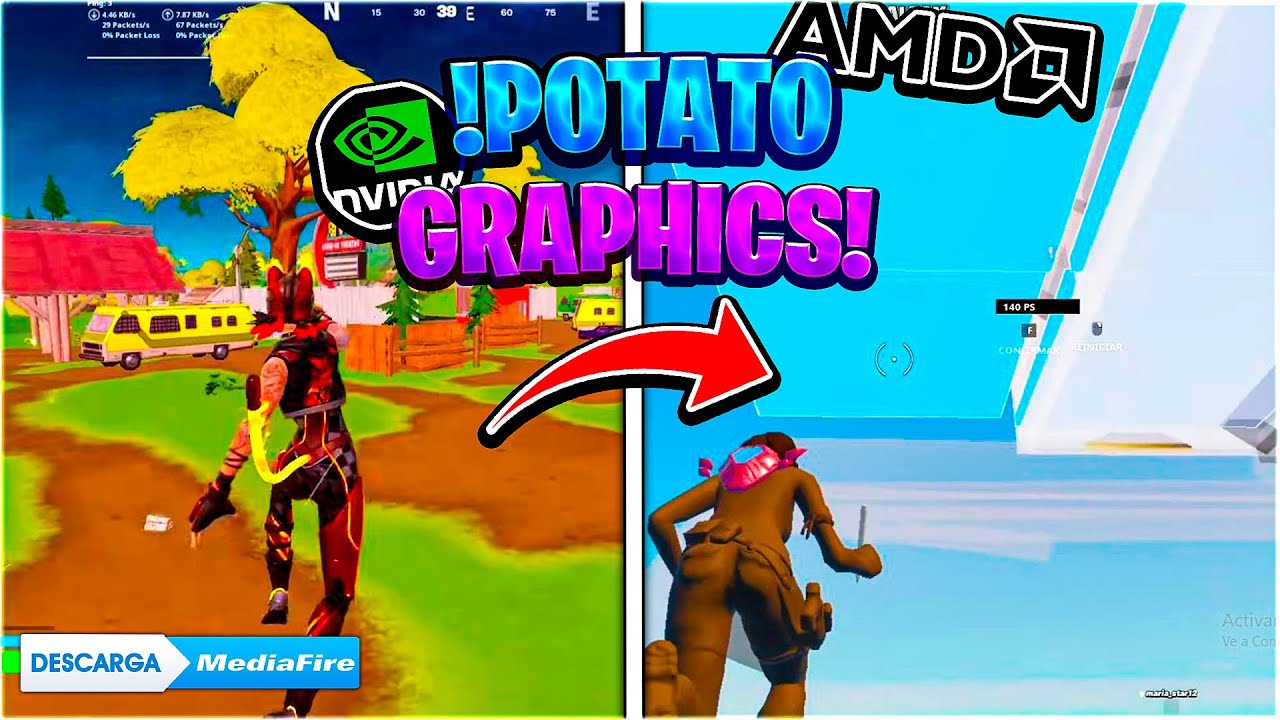 💜 !Cómo Poner "POTATO GRAPHICS" AMD y NVIDIA FORTNITE! (Tutorial Paso a ...