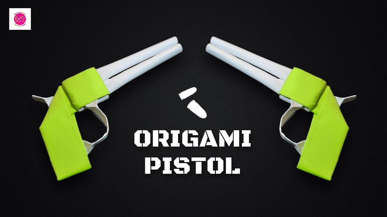 Paper Pistol Gun 🔫 | How to make Paper Pistol Gun | Paper Gun tutorial ...