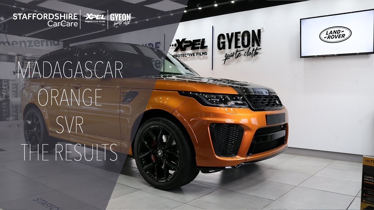 Madagascar Orange Range Rover SVR Detailed By Staffordshire Car Care ...