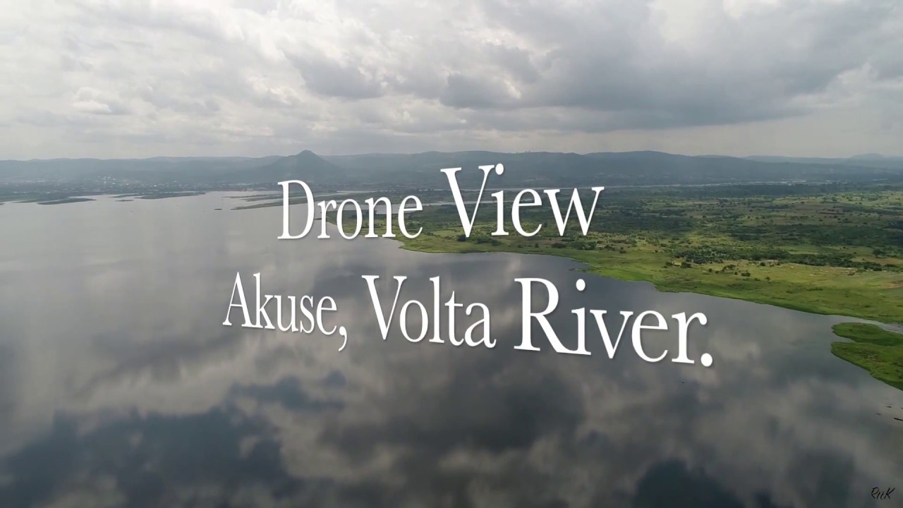 Drone View - Volta Lake ( Kpong Dam, Akuse ) - YouTube