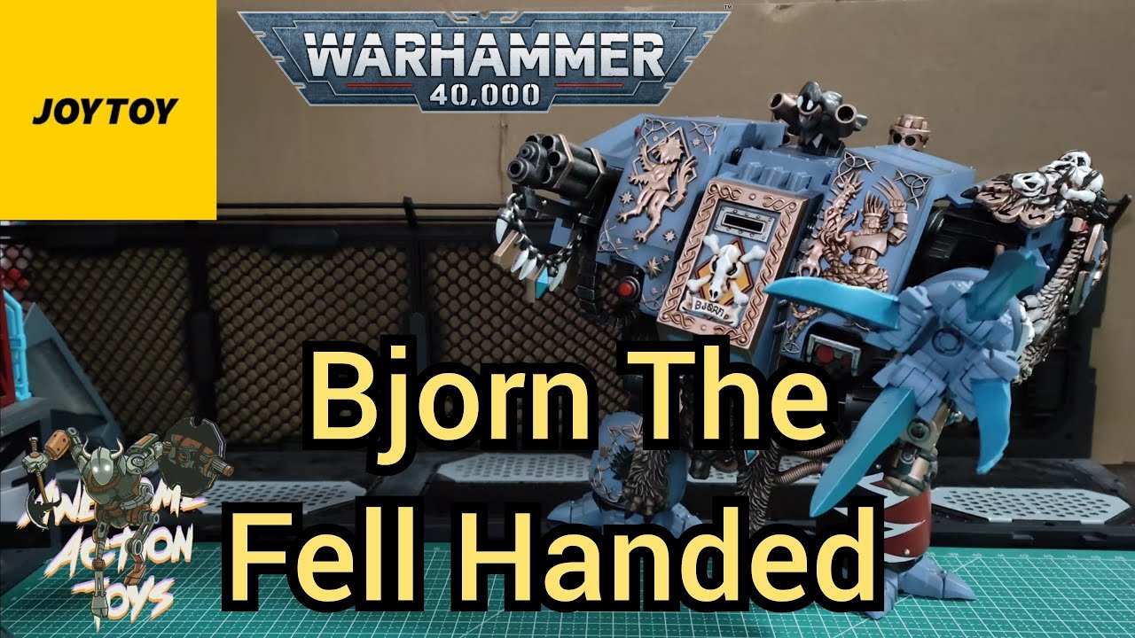 JoyToy Warhammer 40k Space Wolves Bjorn the Fell Handed 1:18 scale ...