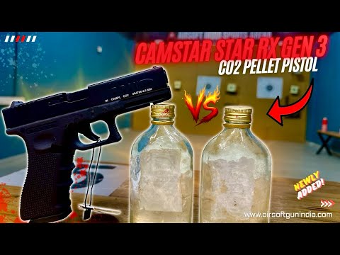 Camstar Star RX vs Glass Bottle 🎯 | CO₂ Air Pistol Shooting Test | Made in India 🇮🇳