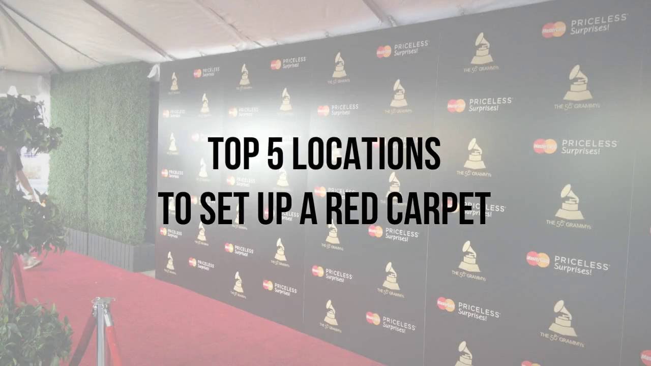 Top 5 locations for installing your red carpet - YouTube