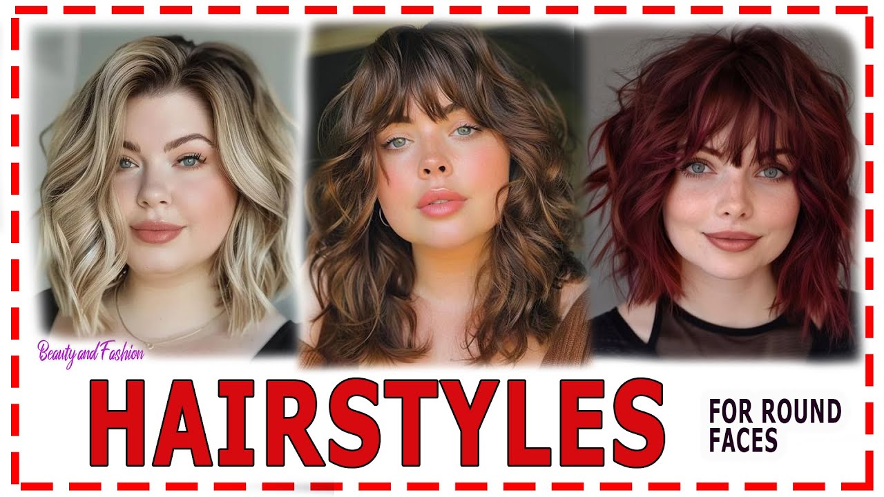 38 Flattering💕 Hairstyles for Round Faces Trending in 2025.For girls ...