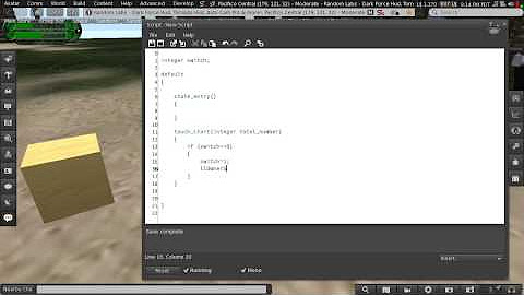! LSL basic scripting tutorial - YouTube
