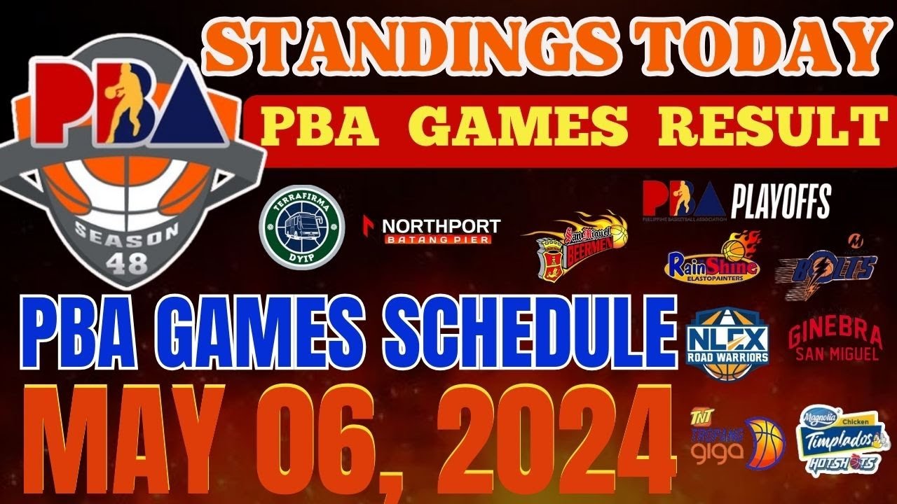 Pba Standings Today As Of May 06 2024 Game Results Pba Live Today