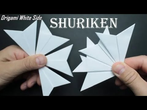 How to make a shuriken out of paper - YouTube