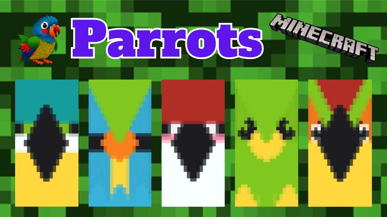 Minecraft Parrot Banner Designs - It's Banner Time! - YouTube