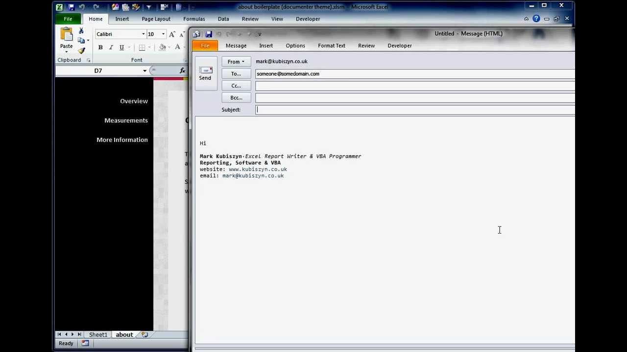 Free Boilerplates in vba for excel - about boilerplate - YouTube