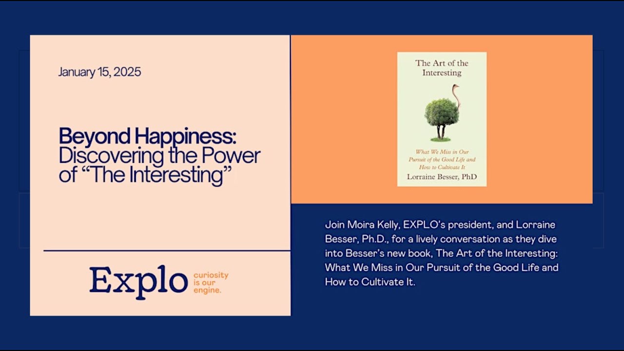 Beyond Happiness: Discovering the Power of "The Interesting" - YouTube