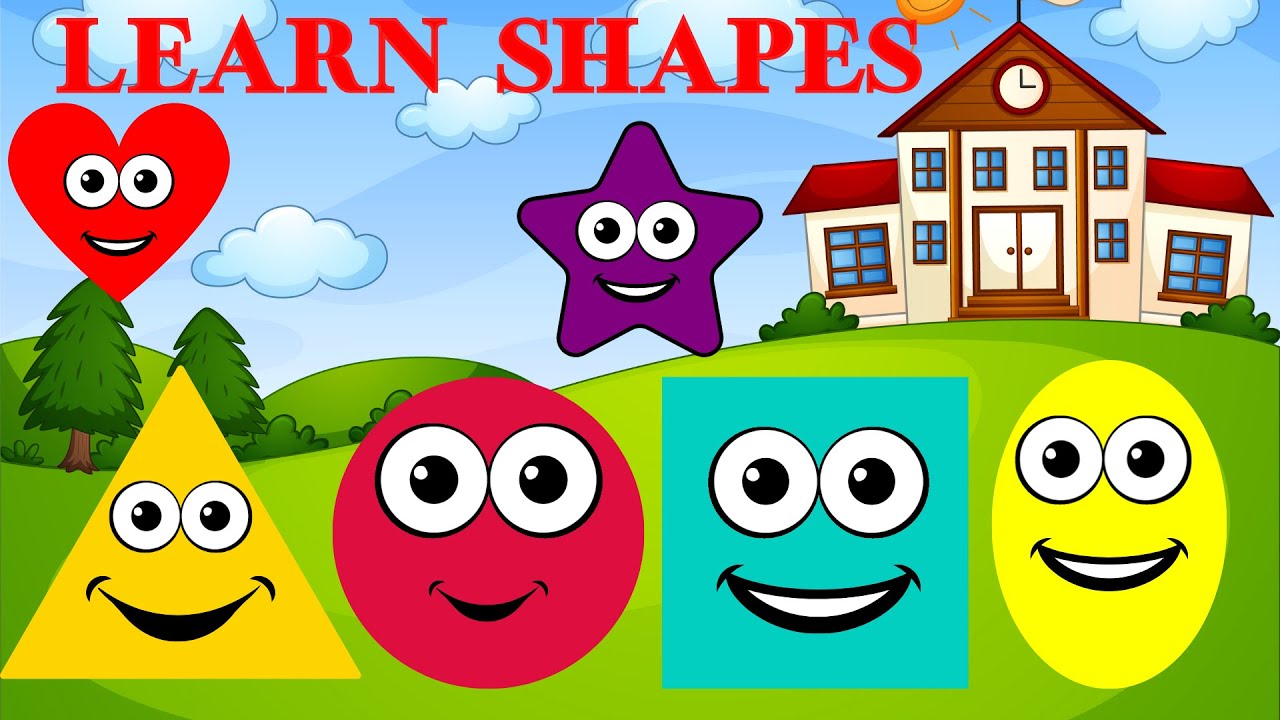 Learn Shapes Triangle, Circle, oval, | 2d Shapes, Kids Learning, Shapes ...