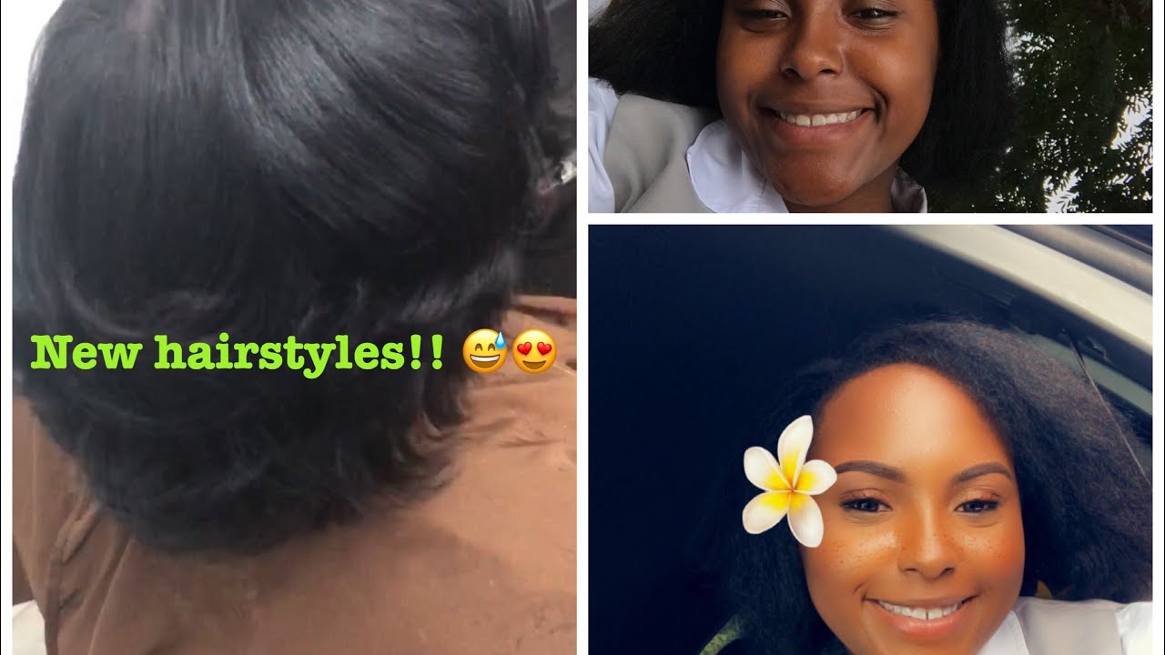 TRYING DIFFERENT HAIRSTYLES FOR THE WEEK - YouTube