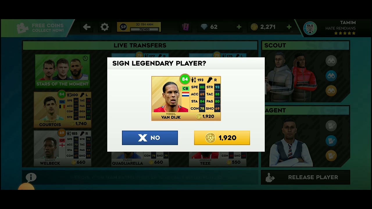 Signing Virgil Van Dijk in DLS 23 - YouTube