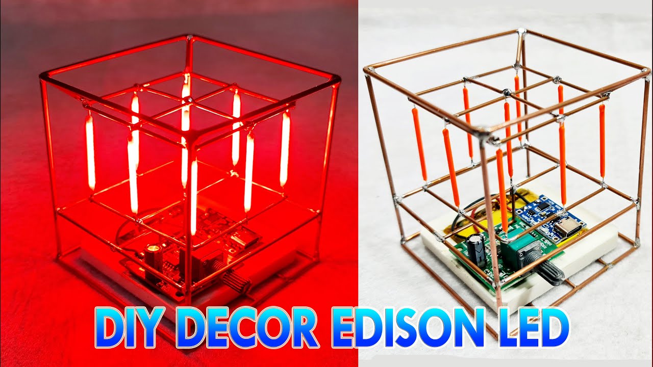 DIY LED Decor with 3Volt Edison Led - YouTube