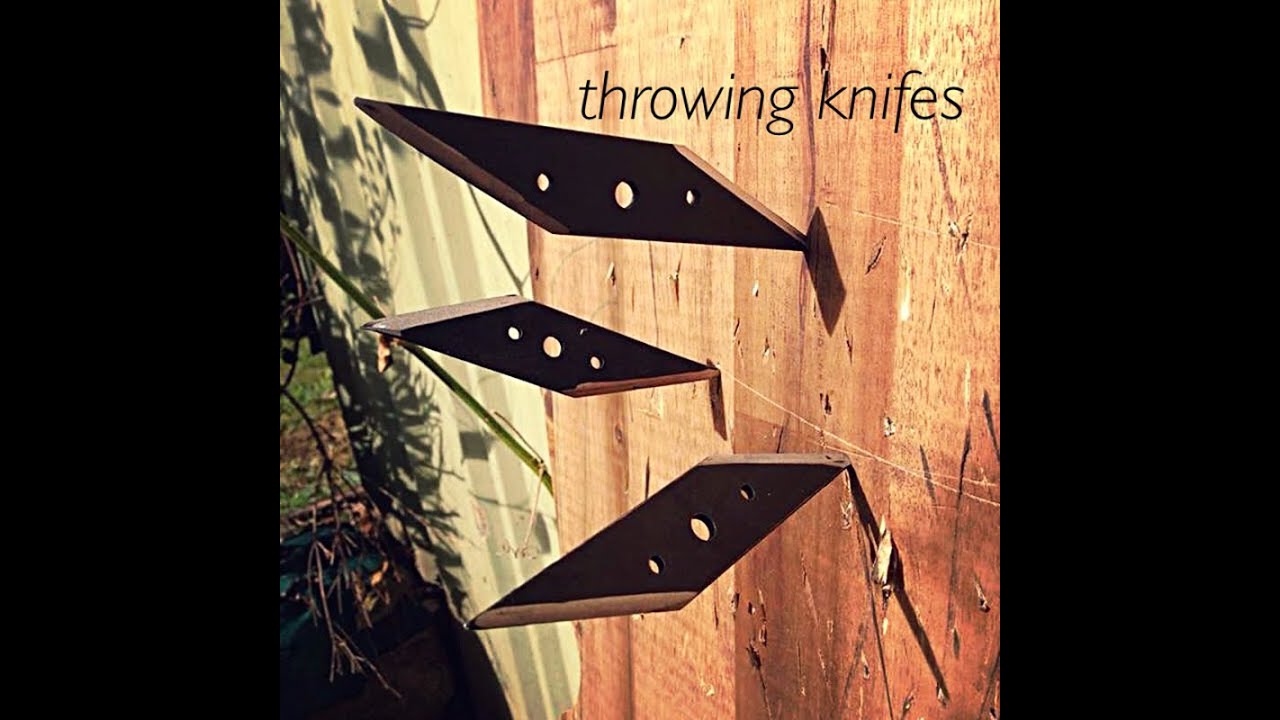 How to make a double edged throwing knife - YouTube