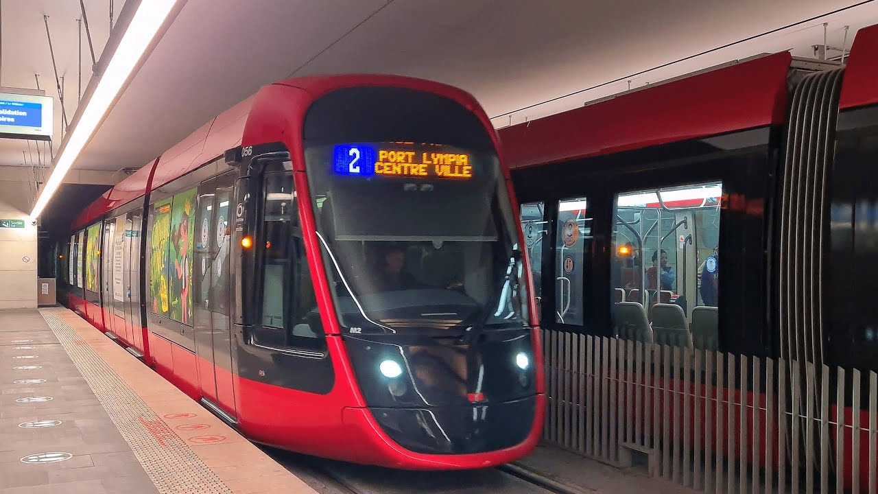 Tram Nice Ligne 2 - Garibaldi / Le Château - YouTube
