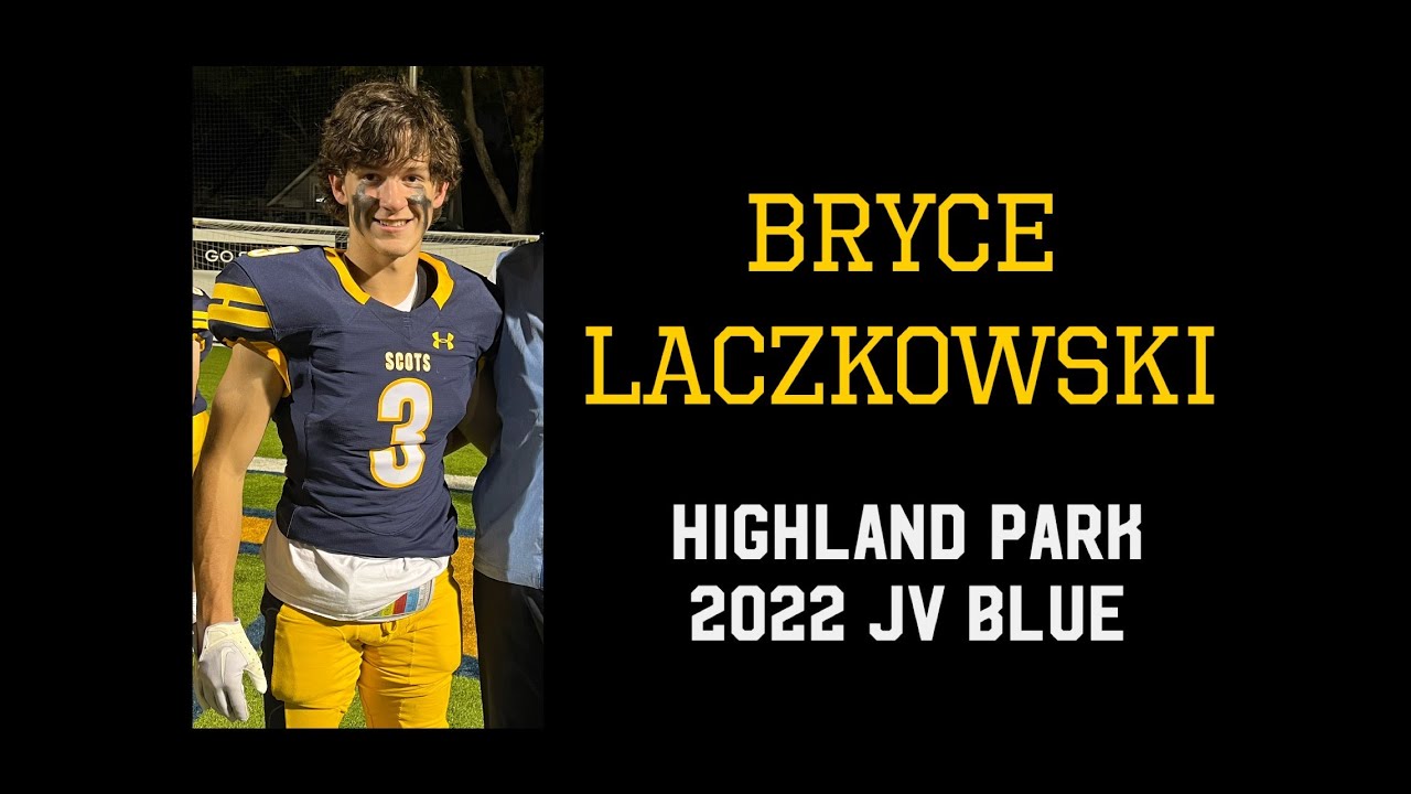 WR Bryce Laczkowski #3, Highland Park HS, JV Blue Football - YouTube