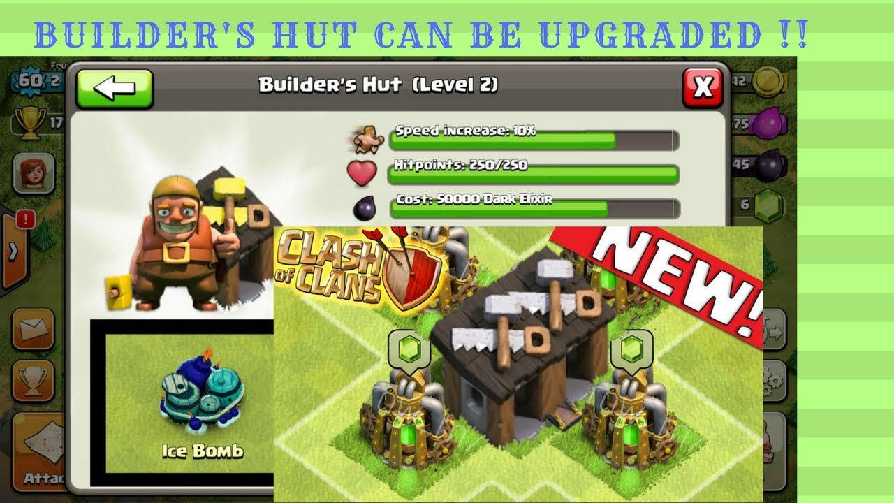 Builder's hut can be upgraded ! Possible updates in cashiversary update ...