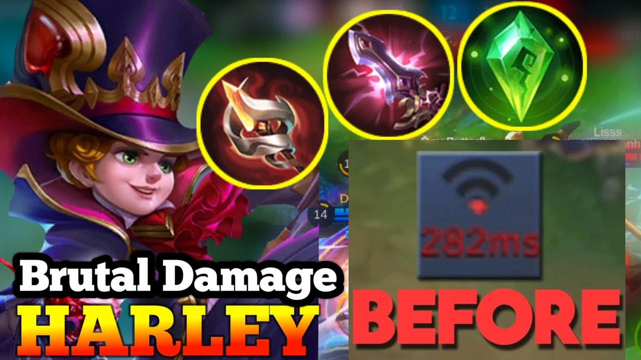 HIGH PING | HOW TO WIN EVERY RANKED WITH HIGH PING USING HARLEY- MLBB ...