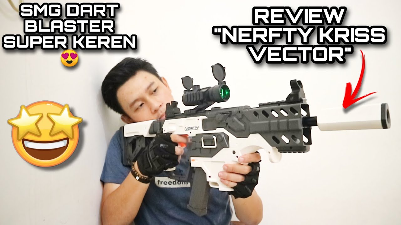 NERFTY SEMBYLON KRISS VIKTOR DART BLASTER | REPLIKA VECTOR SMG ...