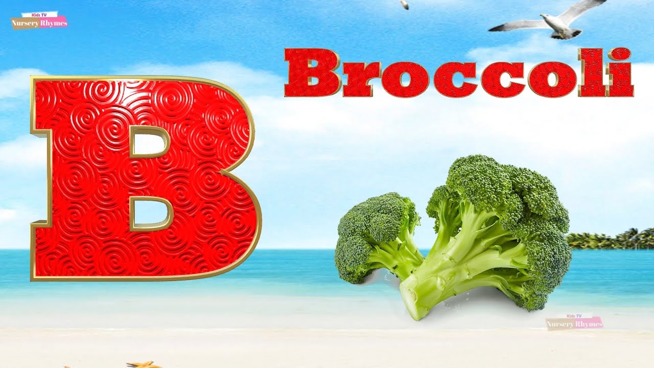 Broccoli Cabbage Yam Vegetable Phonics Song | Vegetable ABC Alphabet ...