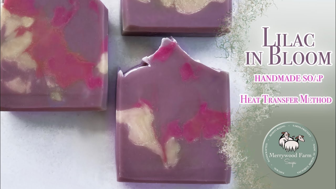 Lilac in Bloom | Goat Milk Soap | Heat Transfer Method | Cold Process ...