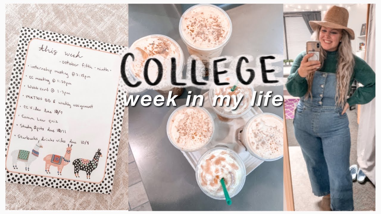 COLLEGE WEEK IN MY LIFE VLOG | taking a break, internship, zoom calls ...