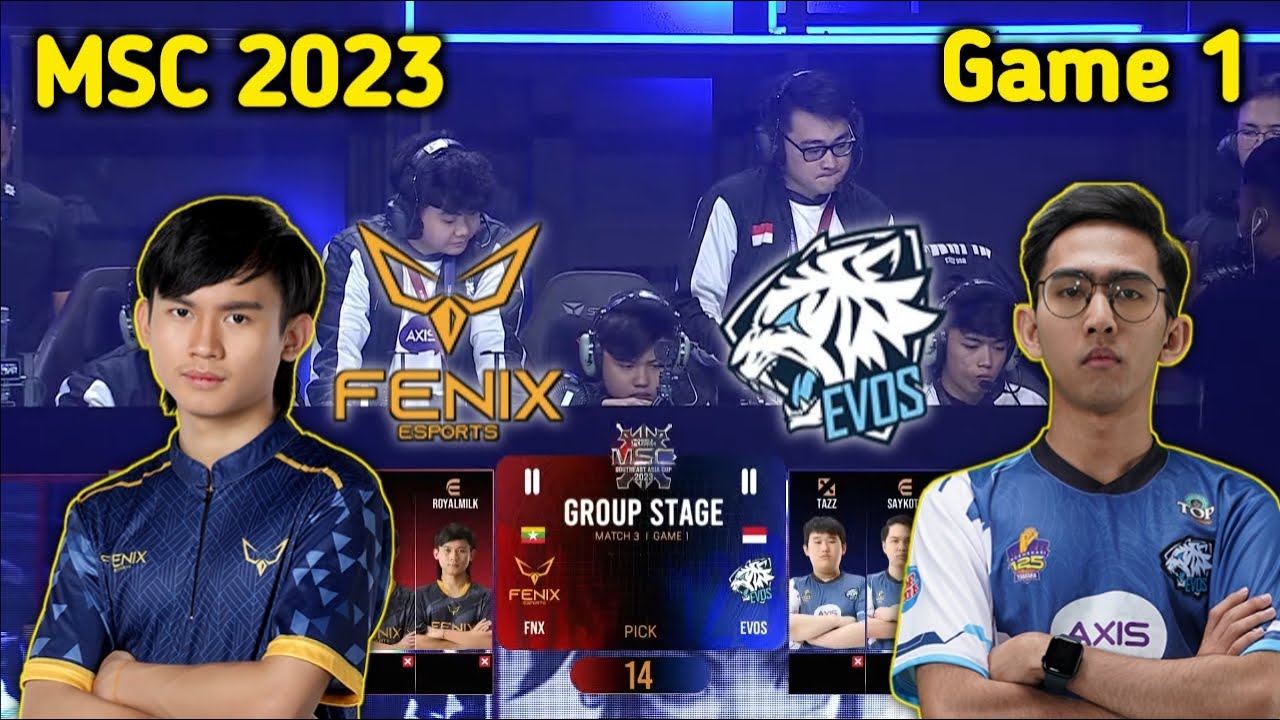 MSC 2023 - Evos Legends Vs Fenix eSports Game 1 - YouTube