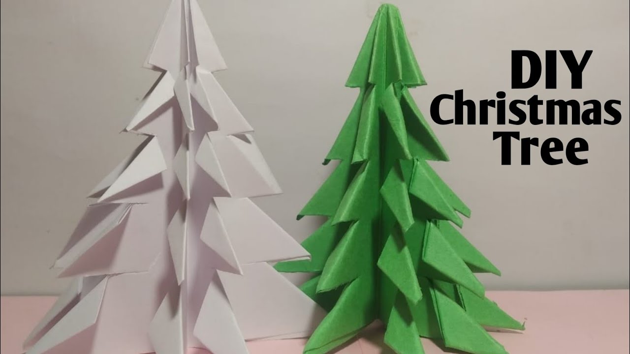 3D Paper Christmas Tree | How to Make a 3D Paper Xmas Tree DIY Tutorial ...