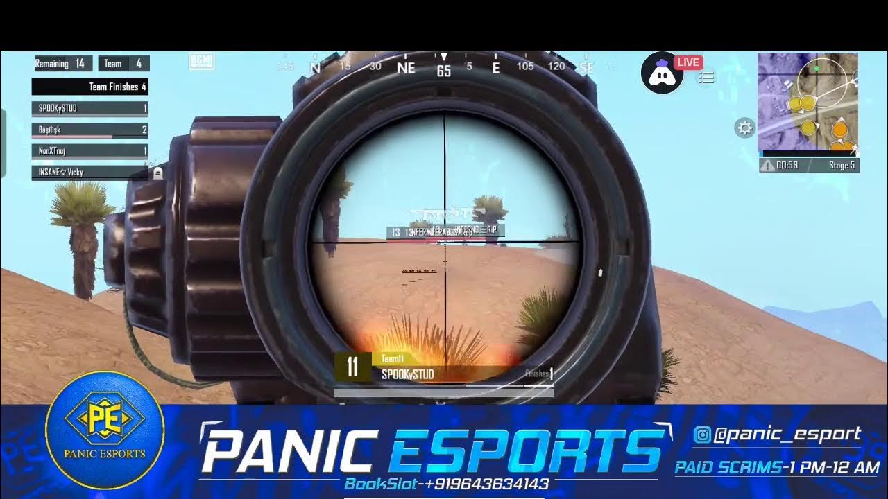 PANIC ESPORTS || PAID SCRIMS || 9PM - 10 AM || LIVE WITH KING_xD - YouTube