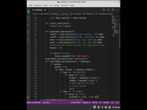 Python Text-Based Game (Part 2) - Making the Tiles for your map - YouTube