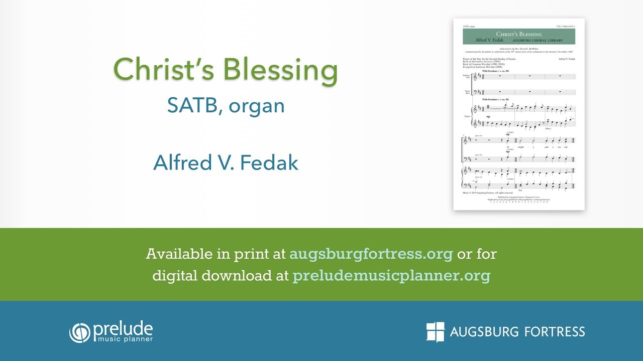 Christ's Blessing - Alfred V. Fedak - YouTube