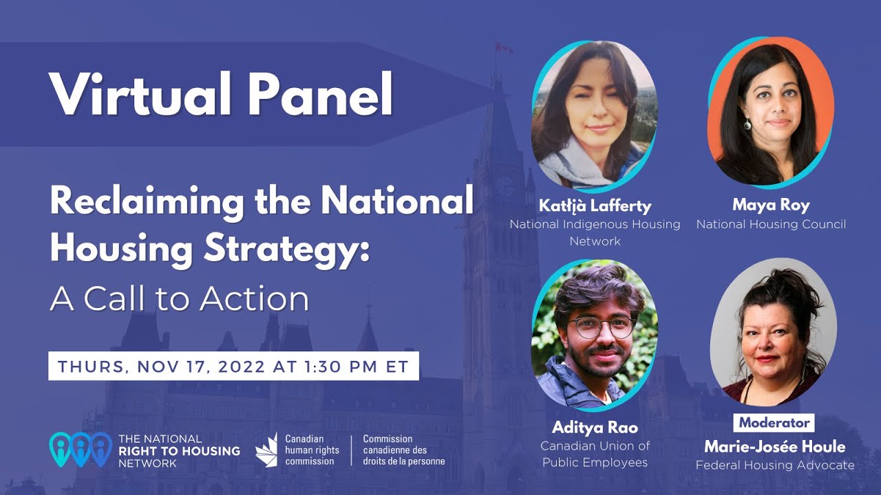 Panel: Reclaiming the National Housing Strategy - November 17, 2022 ...