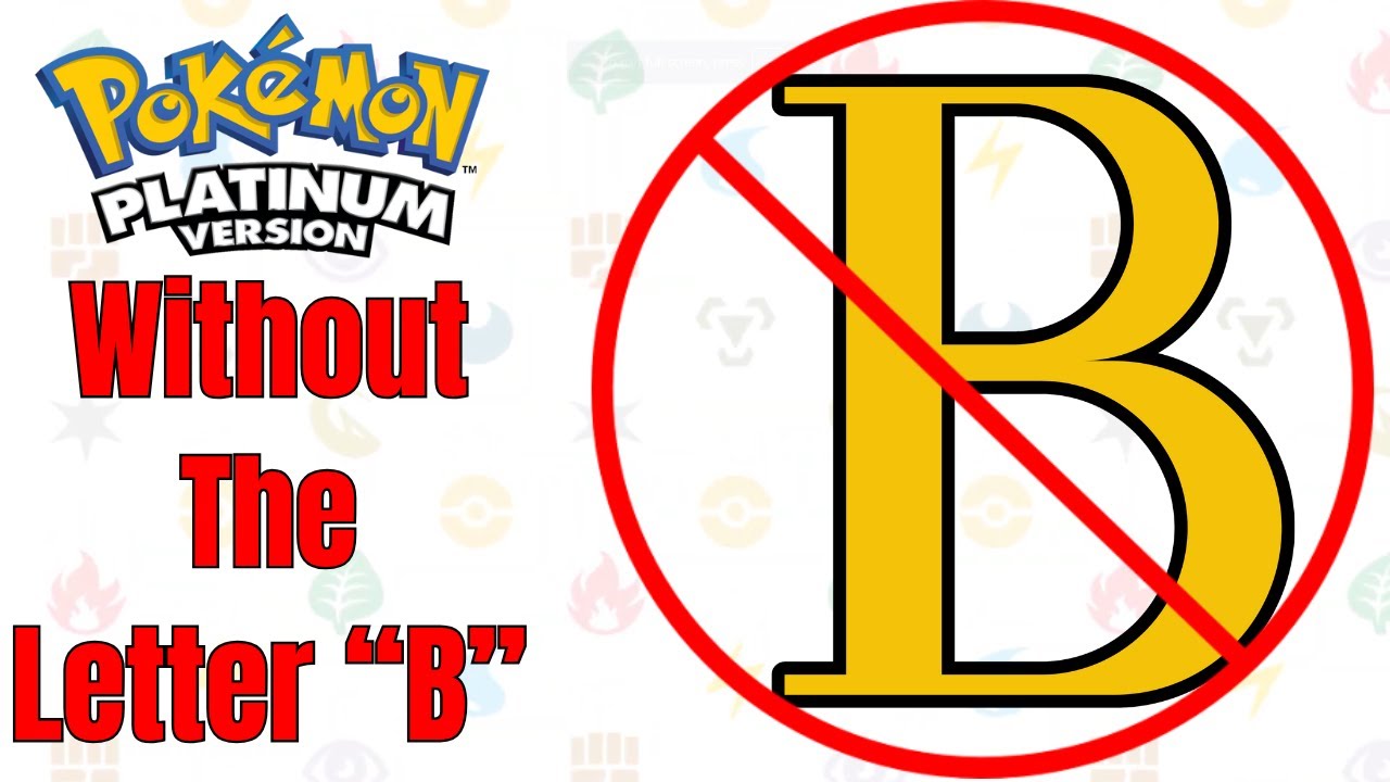 🔴 I Can't Use The Letter B - Pokémon Platinum 🔴#shorts - YouTube