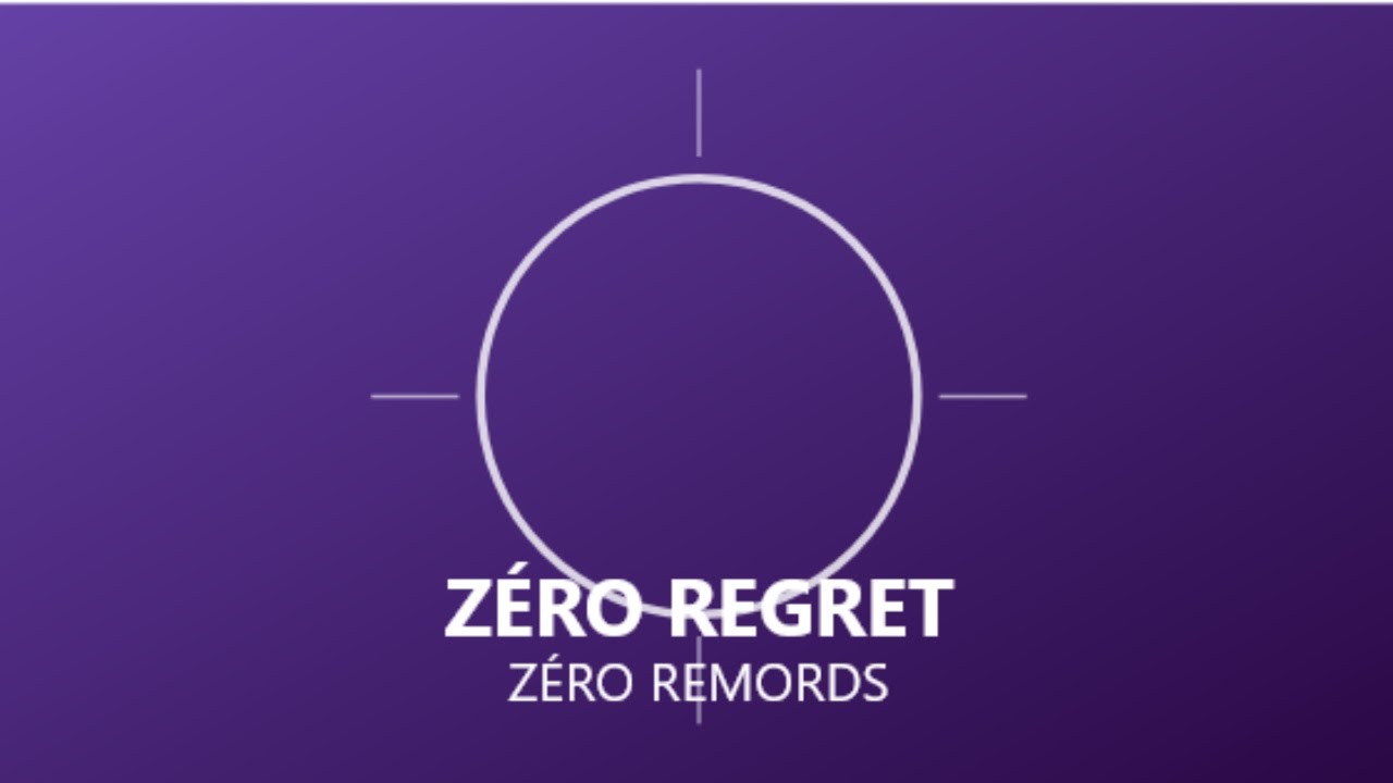 ZÉRO REGRET | Hymne à la Résilience 💪 - YouTube