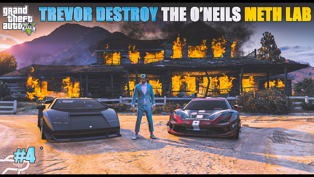 TREVOR DESTROY THE O'NEILS MATH LAB #gta #trevor #gtaonline # ...