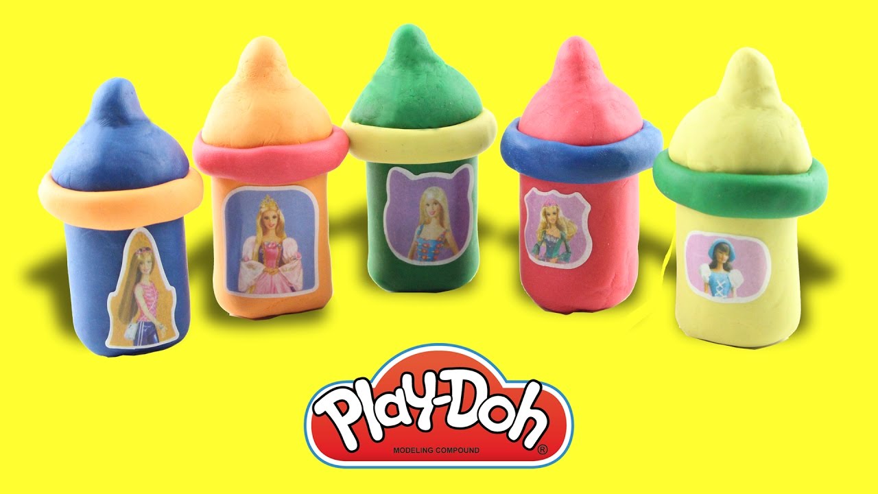 Learn Colors Play Doh diy Play doh learning! with Disney PRINCESS. Play ...