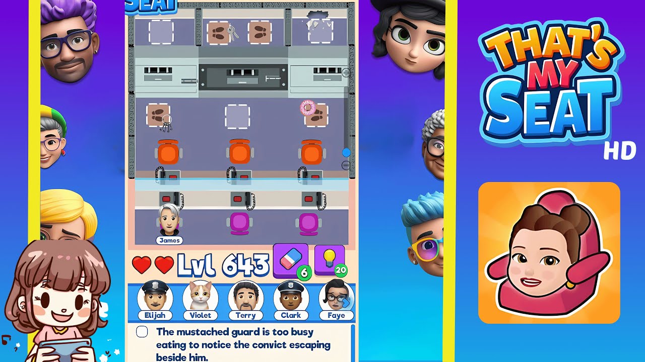 That's My Seat level 643 Solution Walkthrough - YouTube