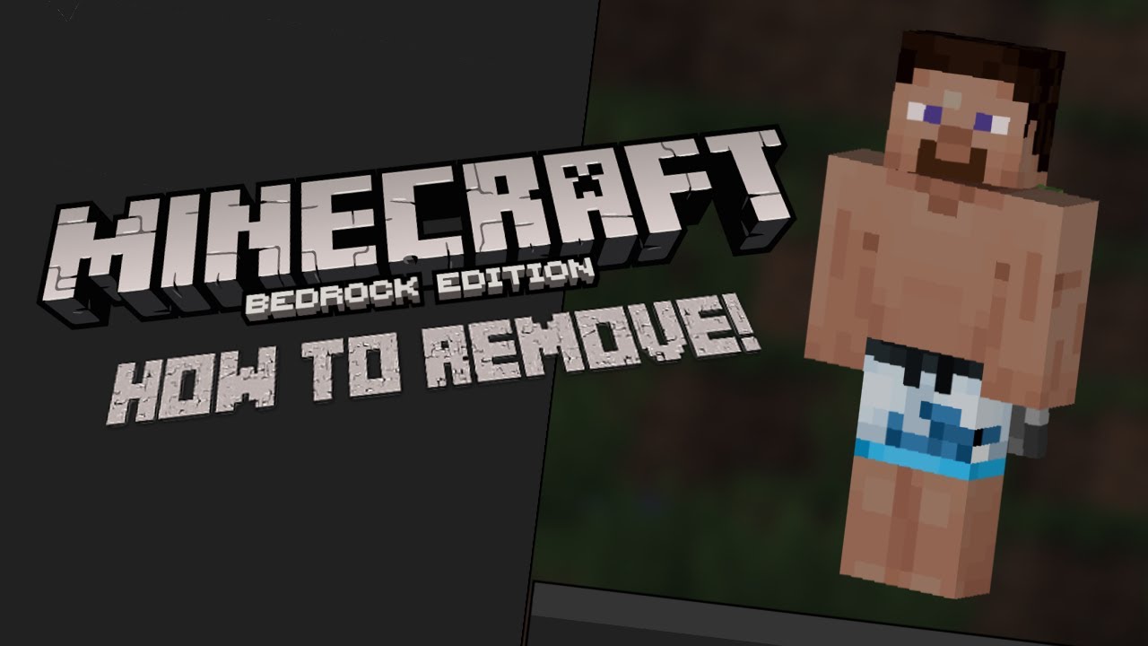 How to Remove the Shirt in Minecraft Bedrock Edition! - YouTube