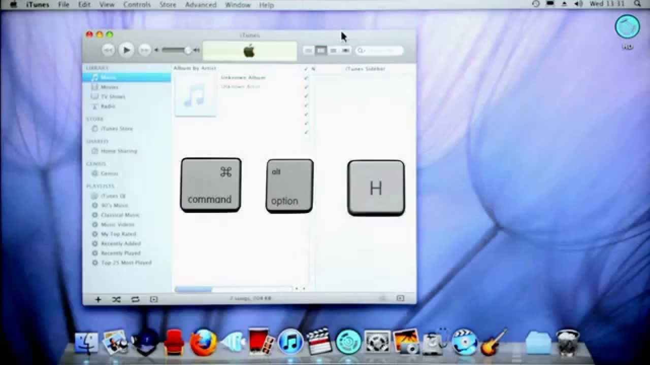 Mac OSX 10.5 How to - Quickly clear up desktop clutter - YouTube