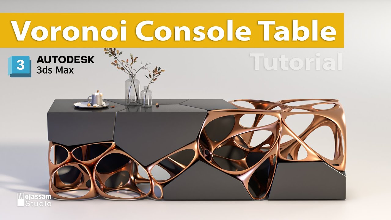 Build a Modern and Stylish Voronoi Console Table in 3ds Max (Step-by ...