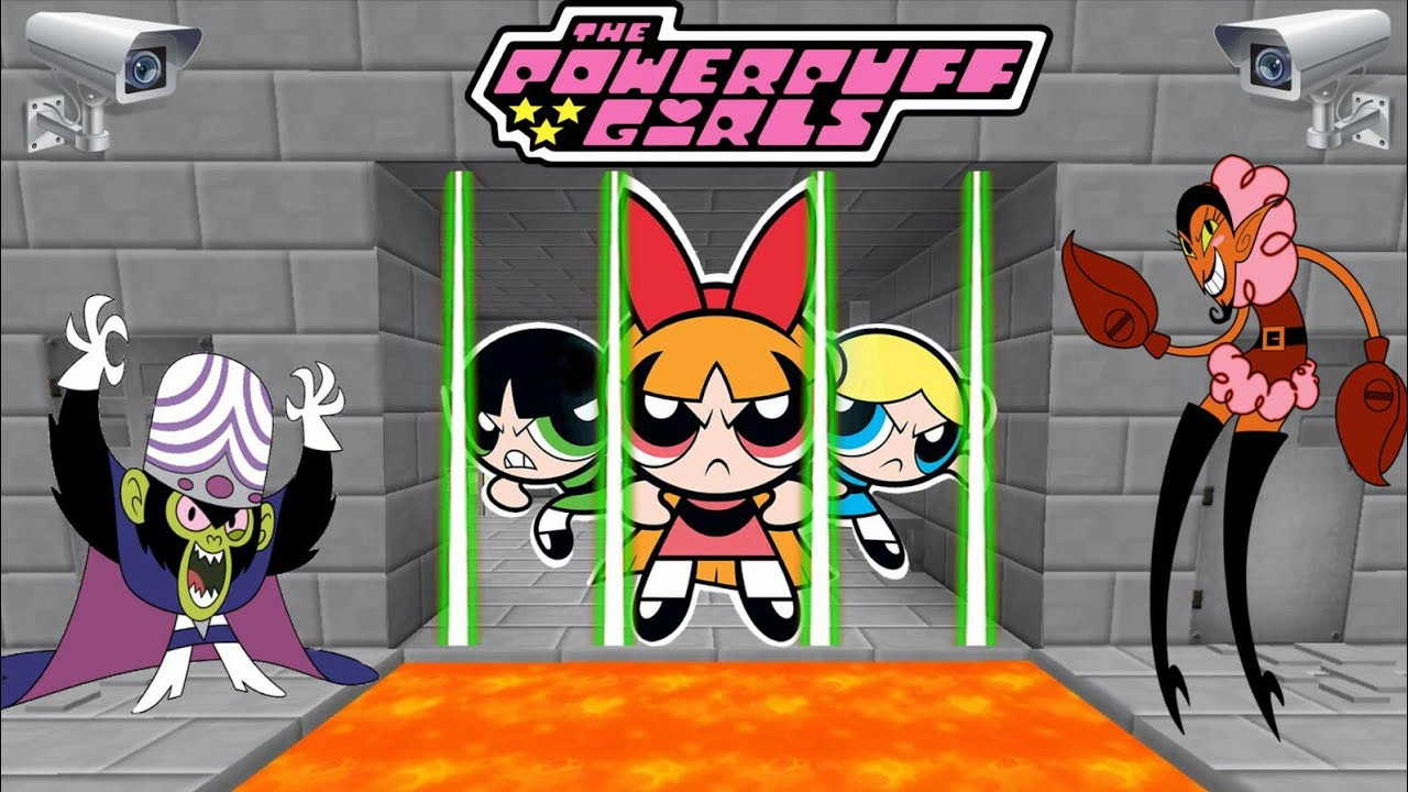 THE POWERPUFF GIRLS (MINECRAFT SCAPE PRISON) - YouTube