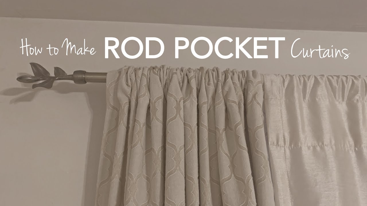 DIY Rod Pocket Curtains: EASY + QUICK to learn - YouTube