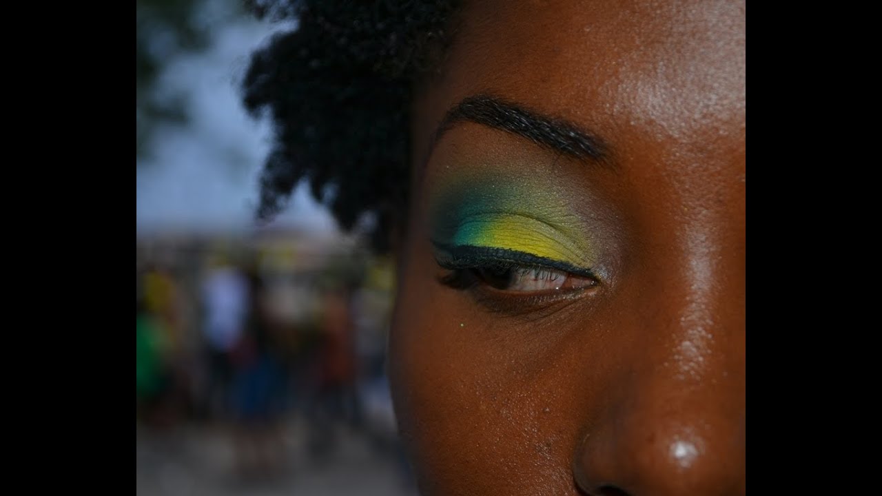 Jamaica 50 inspired Makeup tutorial #teamJamaica - YouTube