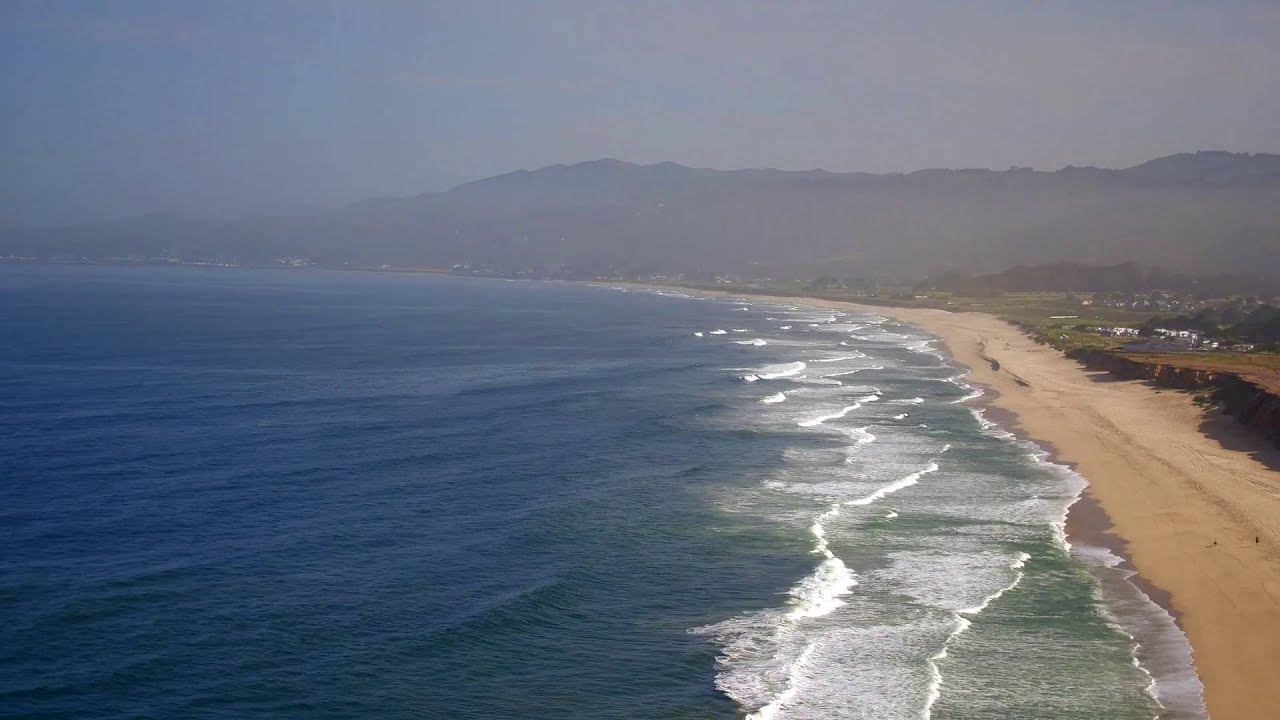 Half Moon Bay Poplar Beach Area - YouTube