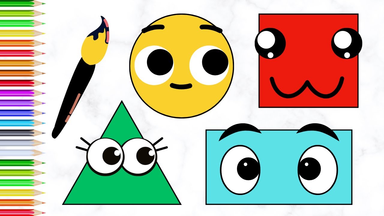 How To Draw Different Shapes शेप कैसे बनाये | Learn Drawing and ...