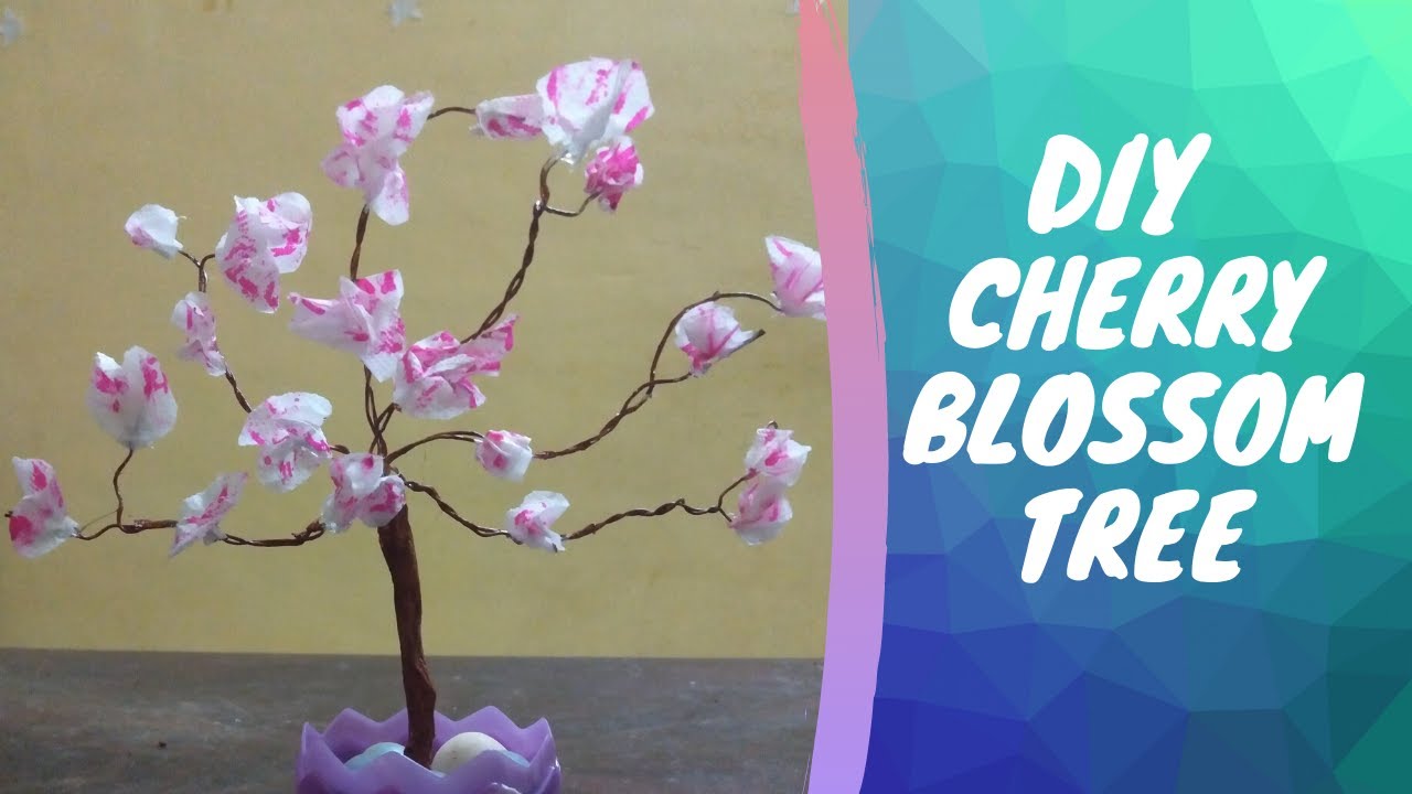 DIY Cherry Blossom Tree (Sakura) | Quarantine Potatoes - YouTube