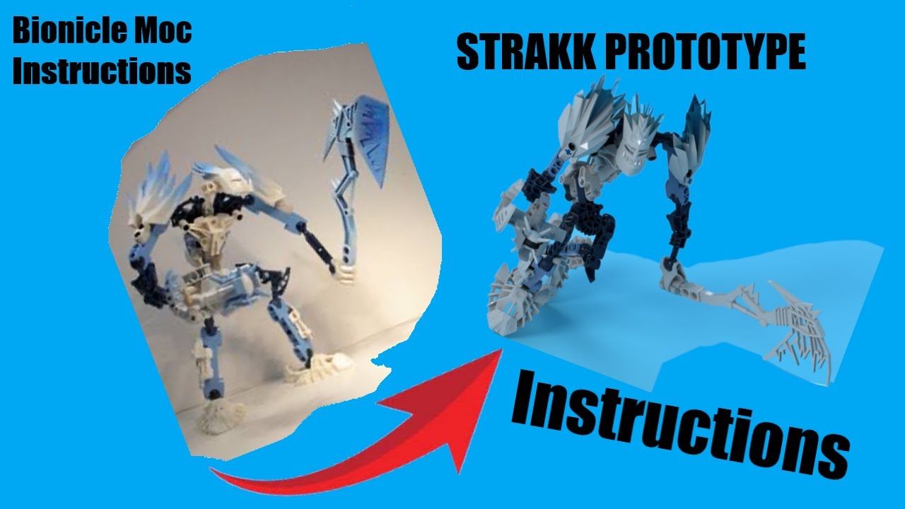 Bionicle Moc Instructions Prototype Strakk #1 - YouTube